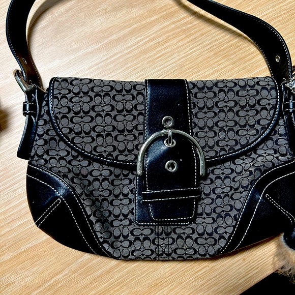 Coach | Bags | Signature Sufflette Leather Coach Handbag | Poshmark